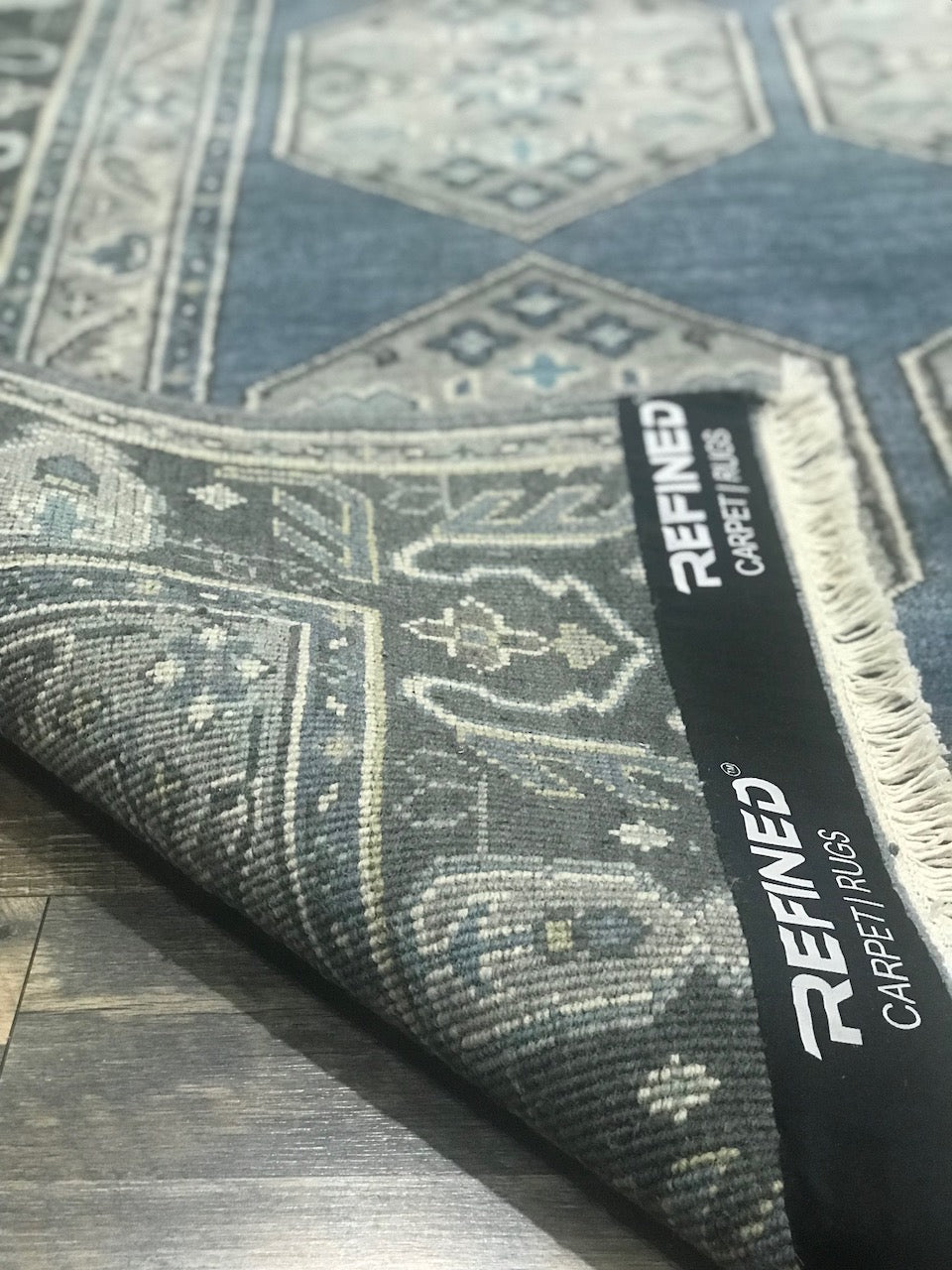 Classique Collection (CL-4) Deep Blue Rug – Refined Carpet | Rugs