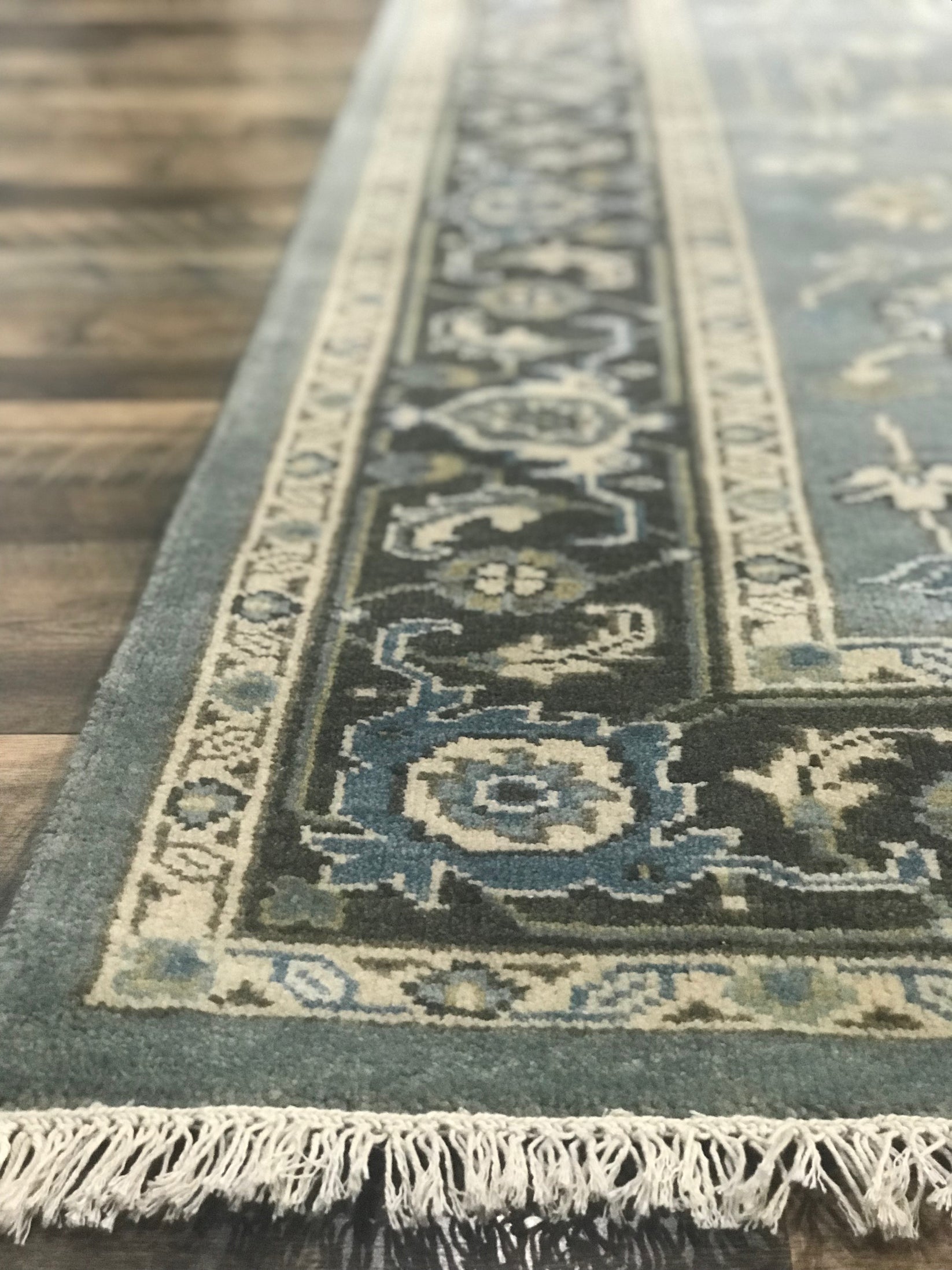 Classique Collection (CL-1) Steel Blue Rug – Refined Carpet | Rugs